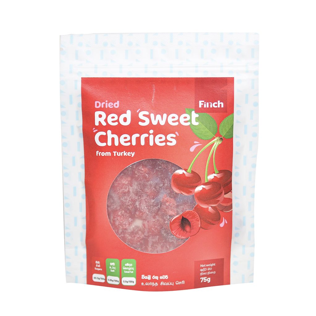 Finch Dried Sweet Red Cherries 75g - FINCH